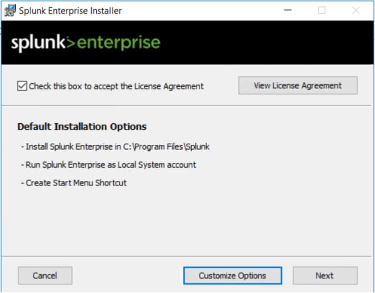 Hướng dẫn cài đặt Splunk cho Windows Server. - BKNS.VN